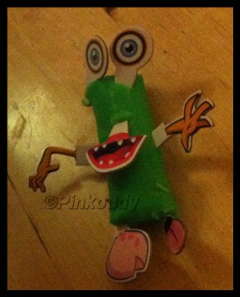 Alien made of playdough | Pinkoddy's Blog