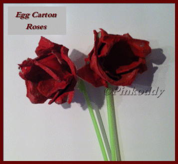 Simple Egg Box Valentine's Roses | Pinkoddy's Blog