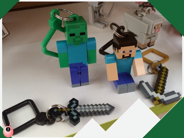 minecraft_creeper_and_steve_keyrings | Pinkoddy's Blog