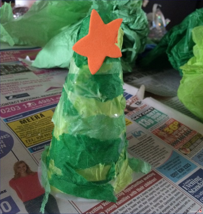 Christmas Tree Decoration from Recycled Materials | Pinkoddy's Blog