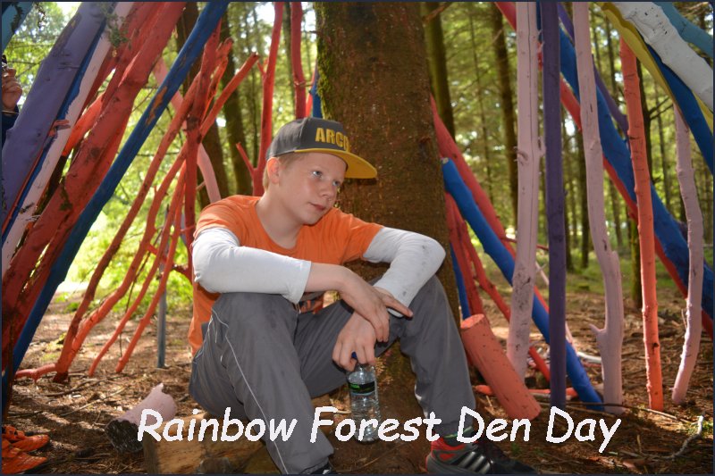 Rainbow Den Building Day at the Forest of Dean Sculpture Trail ...