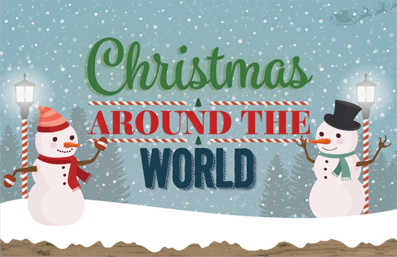 Christmas Around The World Infographic header | Pinkoddy's Blog